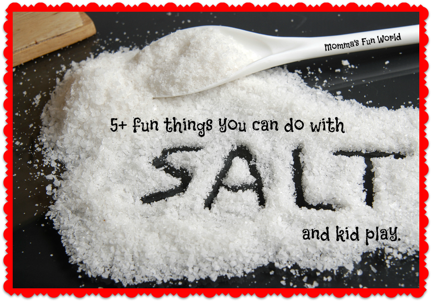 Momma's Fun World: 5+ things you can do with salt for sensory play