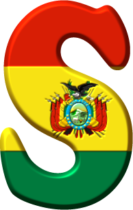 Alfabeto con la Bandera de Bolivia. - Oh my Alfabetos!