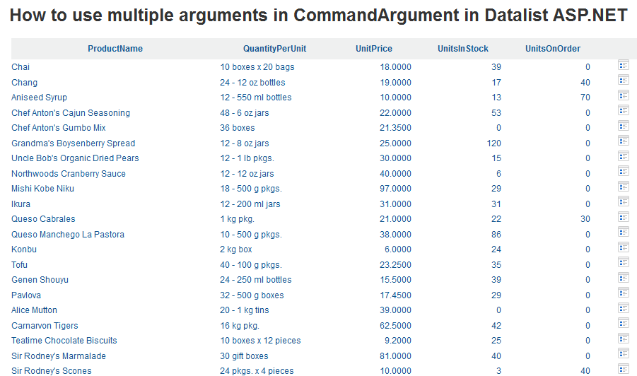 Sử dụng nhiều đối số trong CommandArgument trong Datalist - lập trình ...