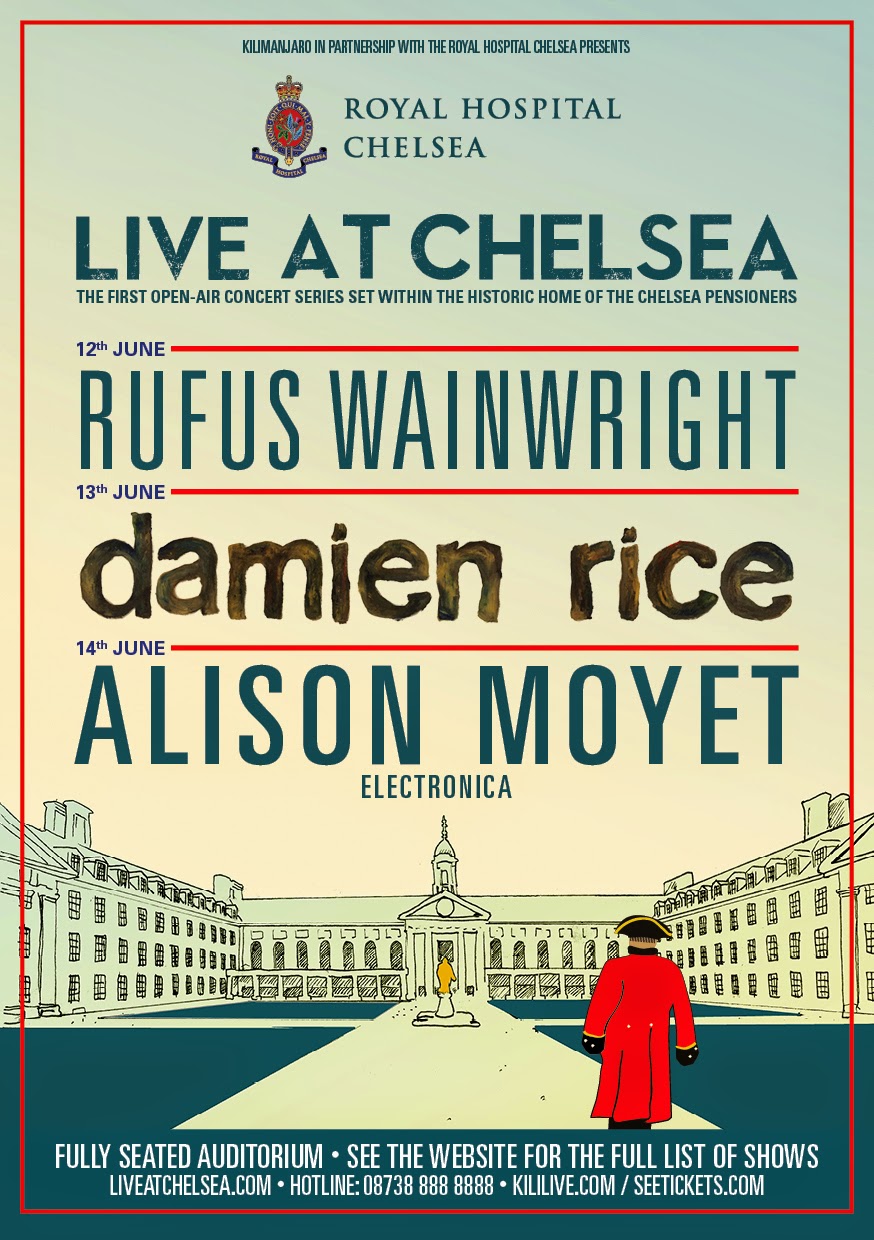 LIVE AT CHELSEA: RUFUS WAINWRIGHT, DAMIEN RICE + ALISON MOYET announce ...