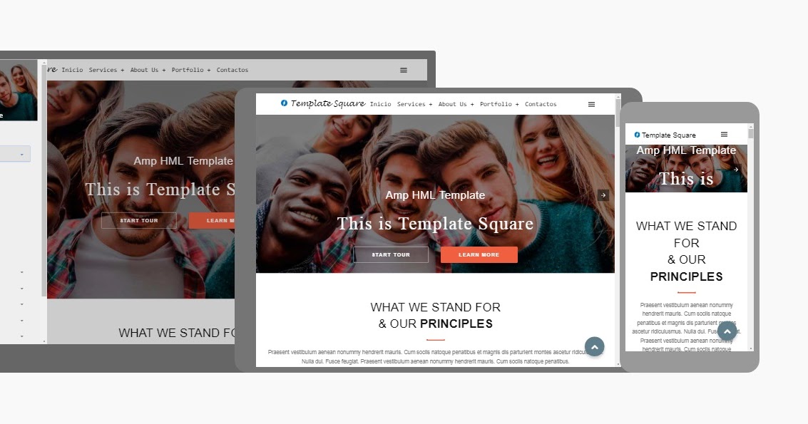 Amp Square - Premium Amp HTML Blogger template