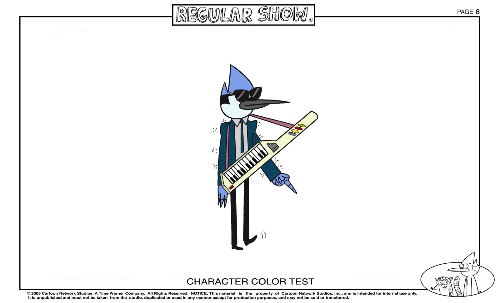 Nicolette's Blog: Cartoon Network - Regular Show - Color Tests