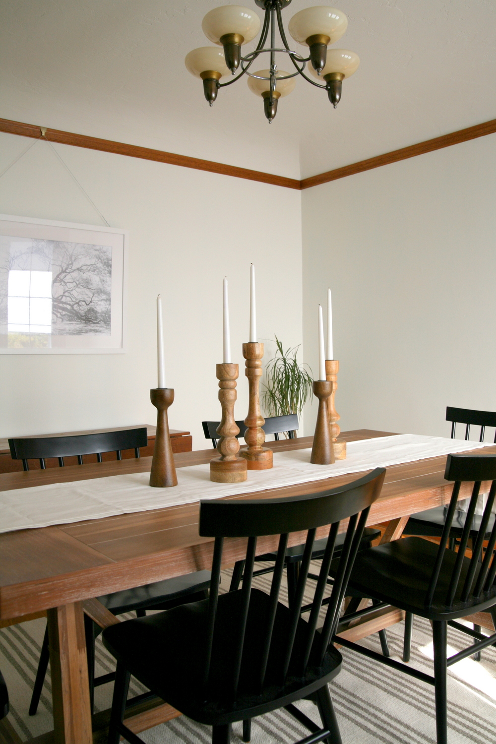 Modern traditional dining room table styling - 3 ways - plus, lighting ...