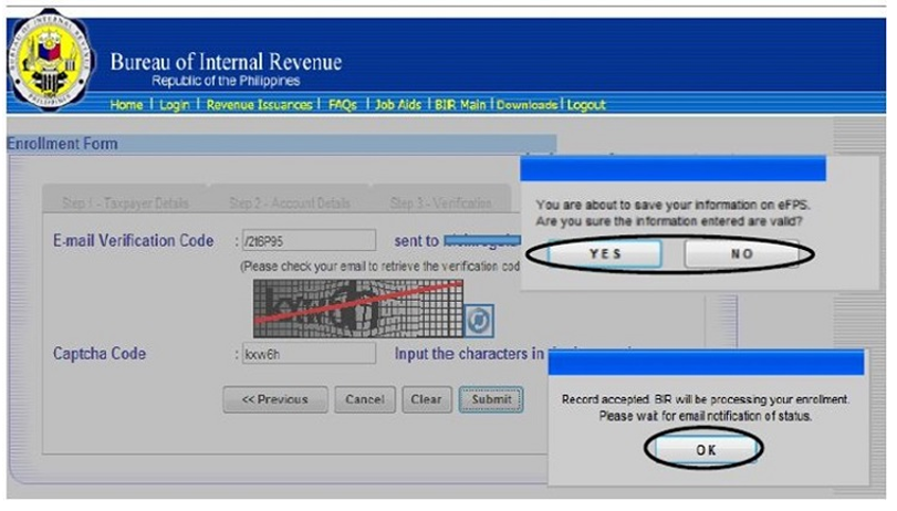 How to Register with the BIR eFPS (eFiling and Payment System) - Ines ...