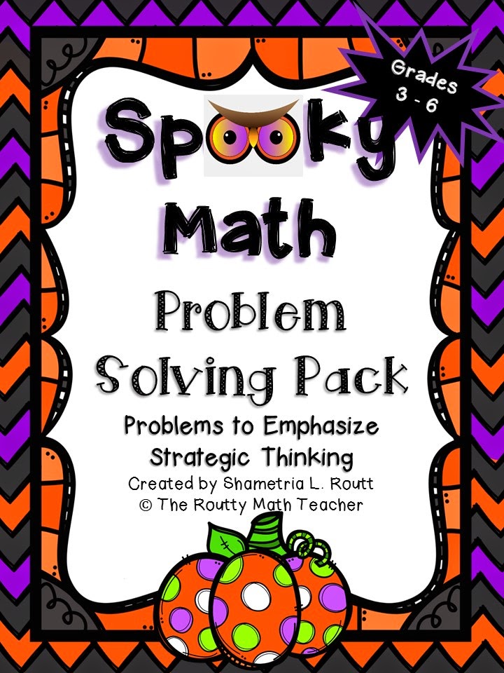 The Routty Math Teacher: Spooky Math Problem Solving