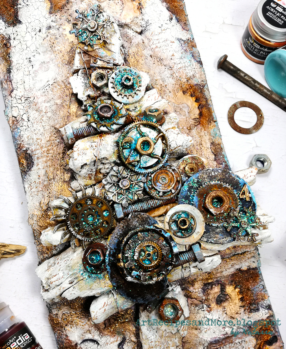 Art Recipes and More: Mechanical Junk Tree