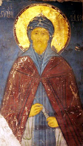 Presbytera Anna: Icône fresquée de Saint Ephrem le Syrien. (IV°s).