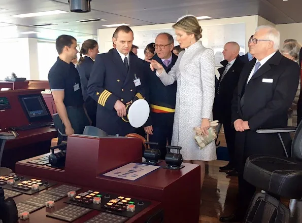 Queen Mathilde christened a new installation vessel
