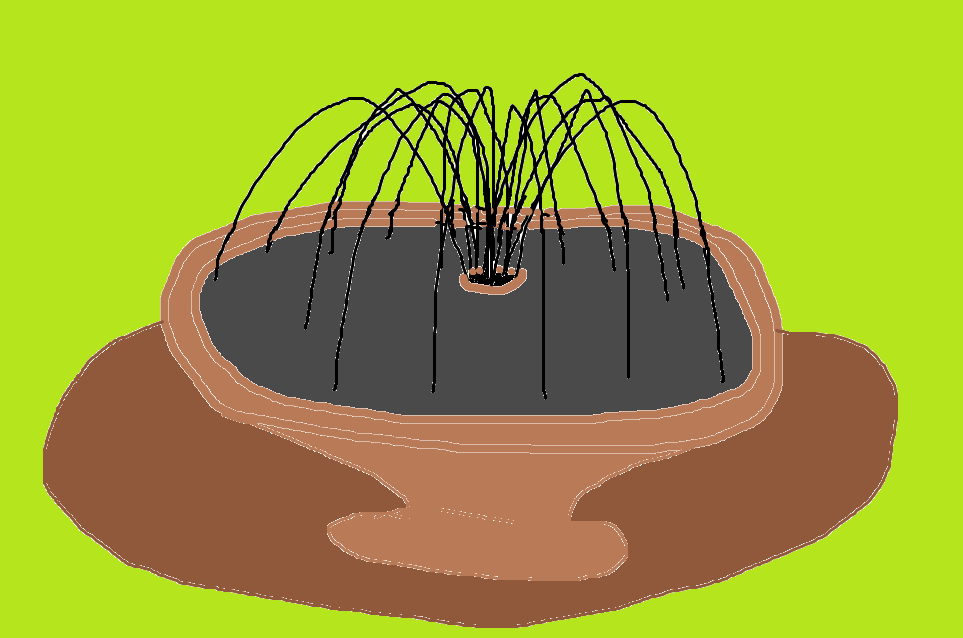 French Model Railway: HO scale fountain - an idea