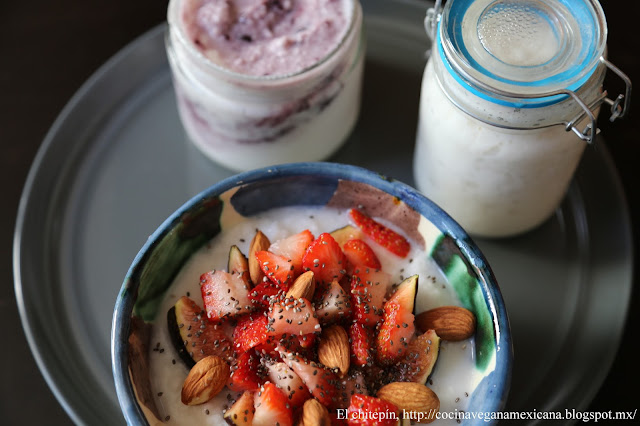 El chiltepín, la dulce cocina vegana : yogurt de coco