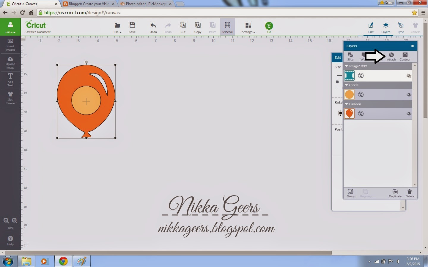Create your Vision: Cricut Explore Tutorial - Attach vs Slice