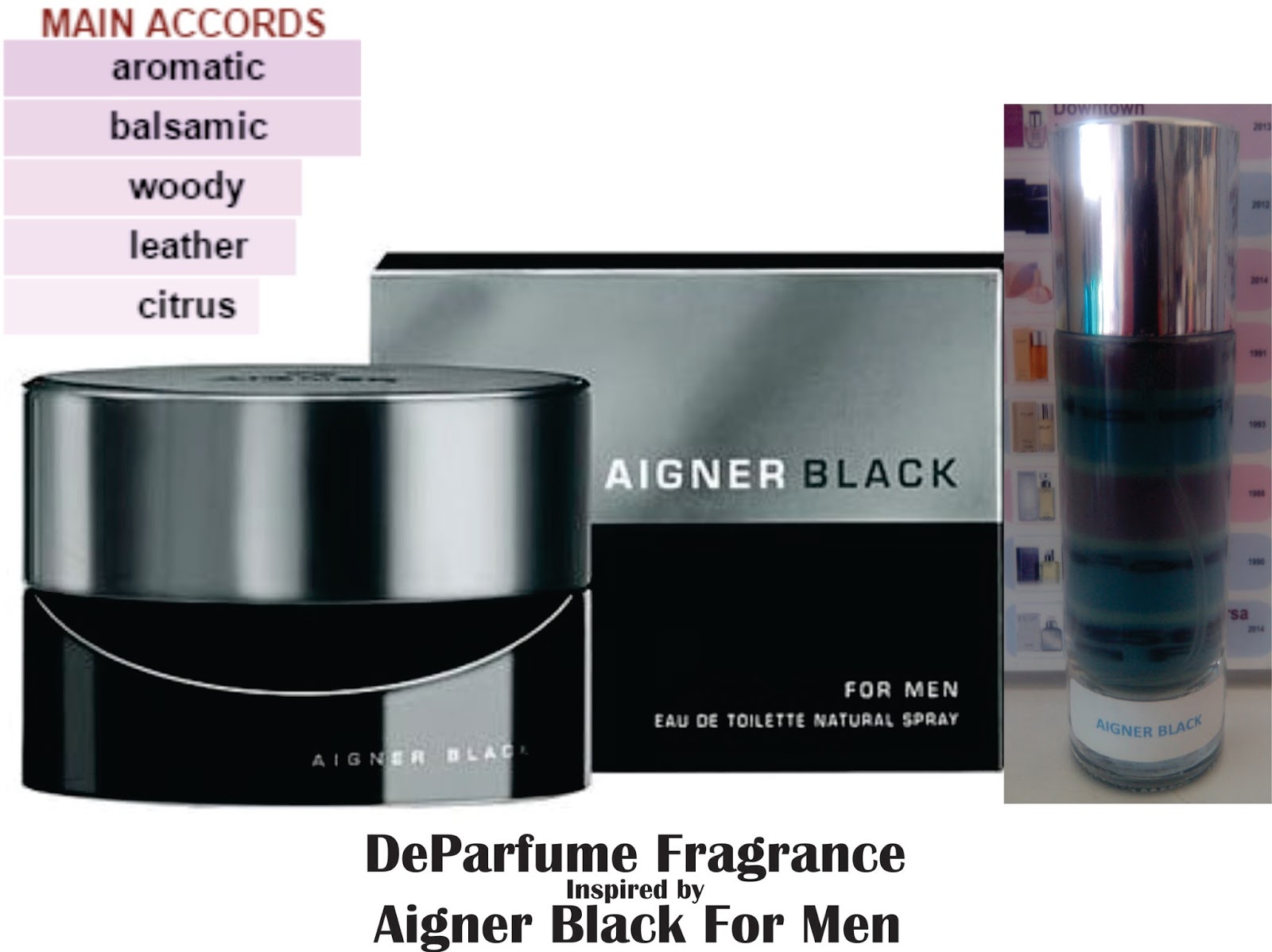 deParfume Fragrance Bandung: AIGNER BLACK FOR MEN