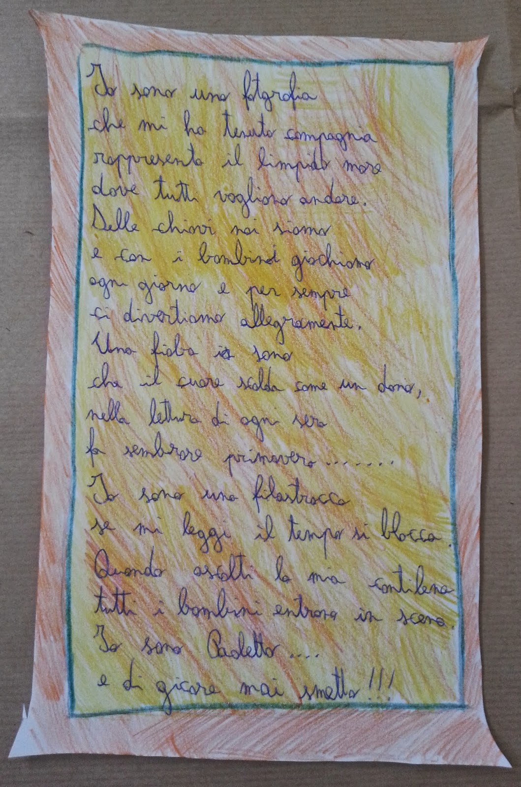 Gocce di Armonia: Mi racconto. Benvenuta prima B