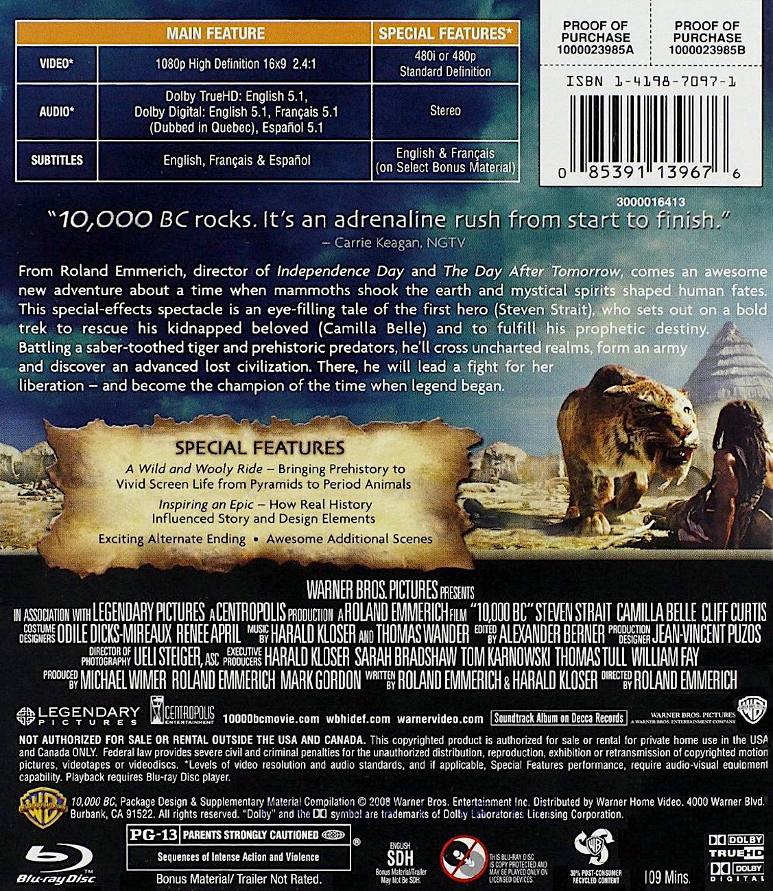 blu-ray and dvd covers: WARNER BROTHERS STANDARD BLU-RAYS