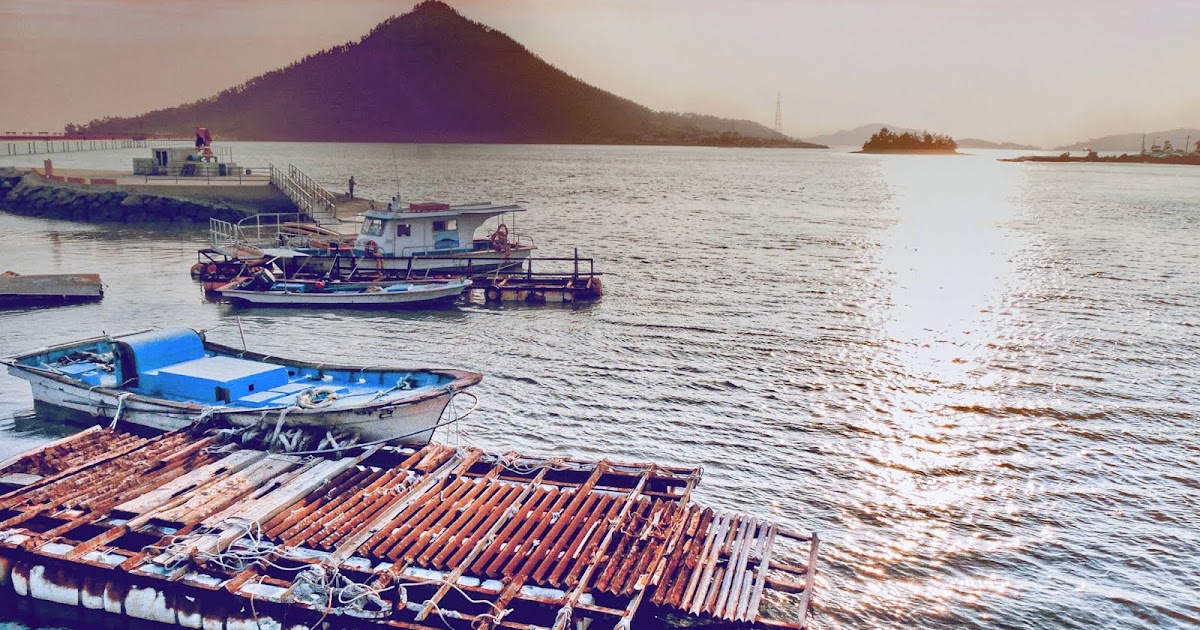 Sunset at Palsae Island in Sinan County Korea