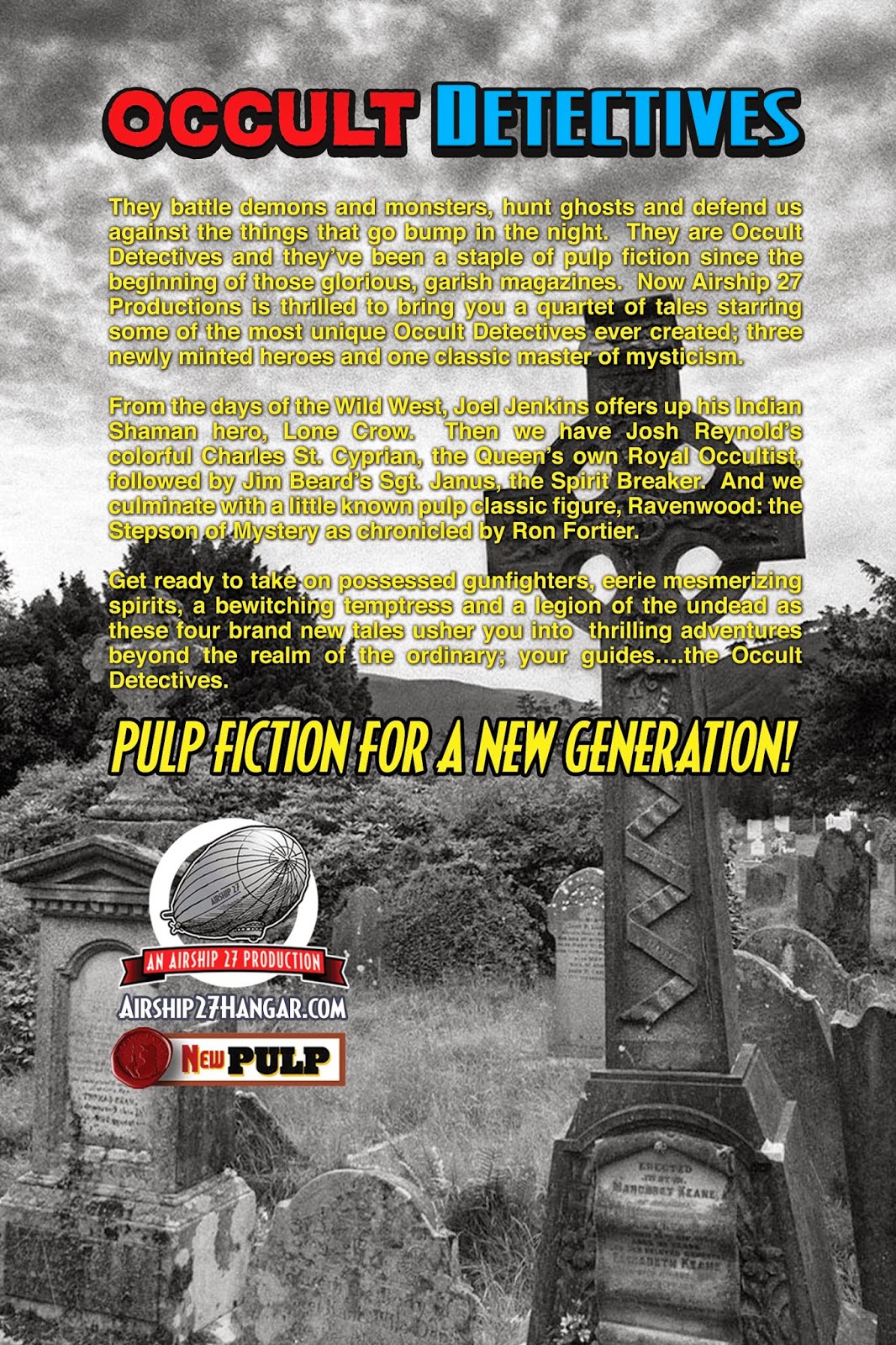 AIRSHIP 27 PRODUCTIONS: THE OCCULT DETECTIVES ARE COMING