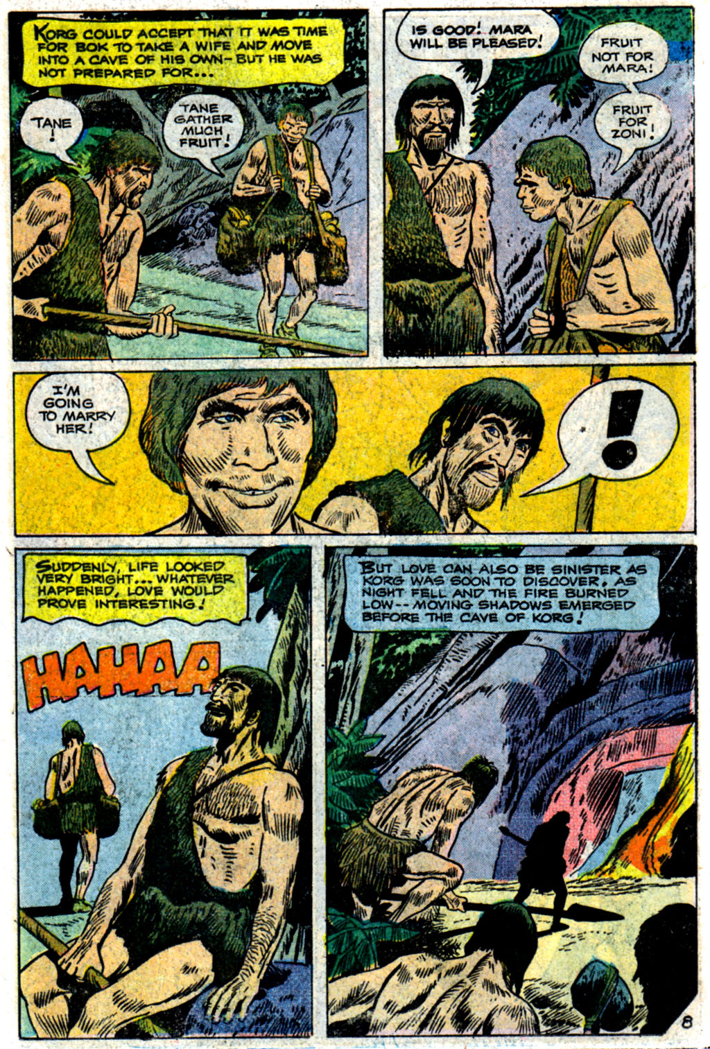 THE CHARLTON COMICS READING LIBRARY: KORG 70,000 BC #'s 1-9 May 1975 to ...