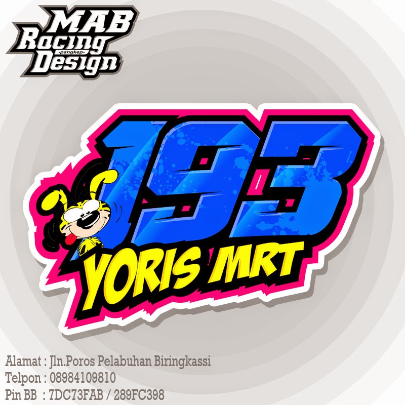 MAB Racing Design: Desain Nomor Road Race dan Drag Bike