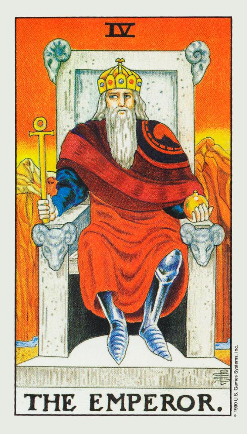 Significado de "El Emperador" del Tarot Rider Waite - Magia del Tarot