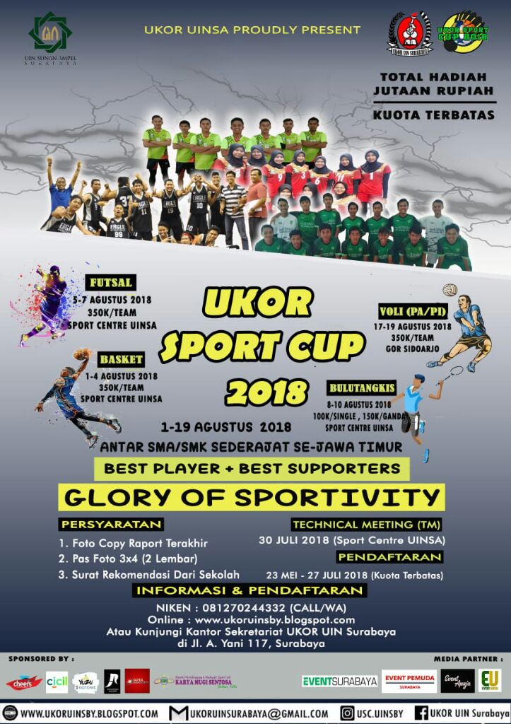 TURNAMEN ANTAR SMA SEDERAJAT SE-JAWA TIMUR 2018 ~ UKOR UIN SURABAYA