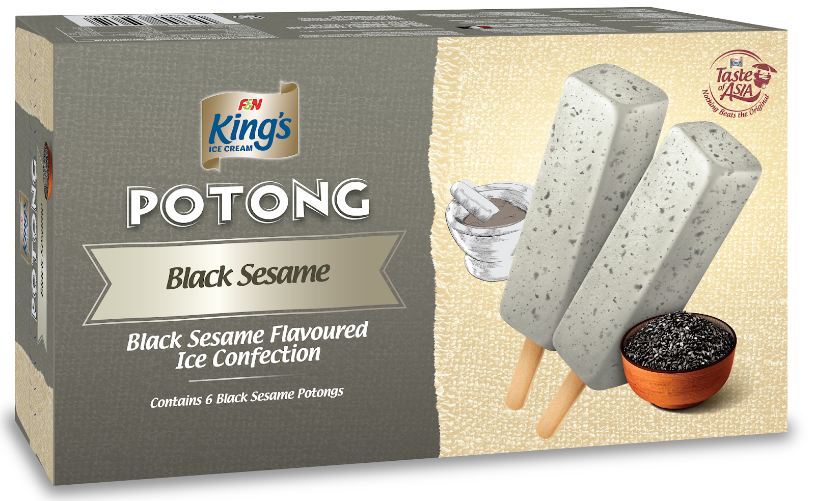 Savour the All New King's Potong Black Sesame Ice-Cream - An Icy Twist ...