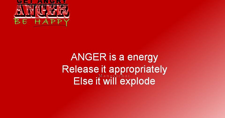 Mind Thoughts: ANGER explosion