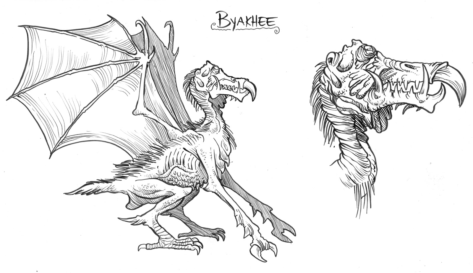 The Lone Animator: Carcosa Project: The Byakhee