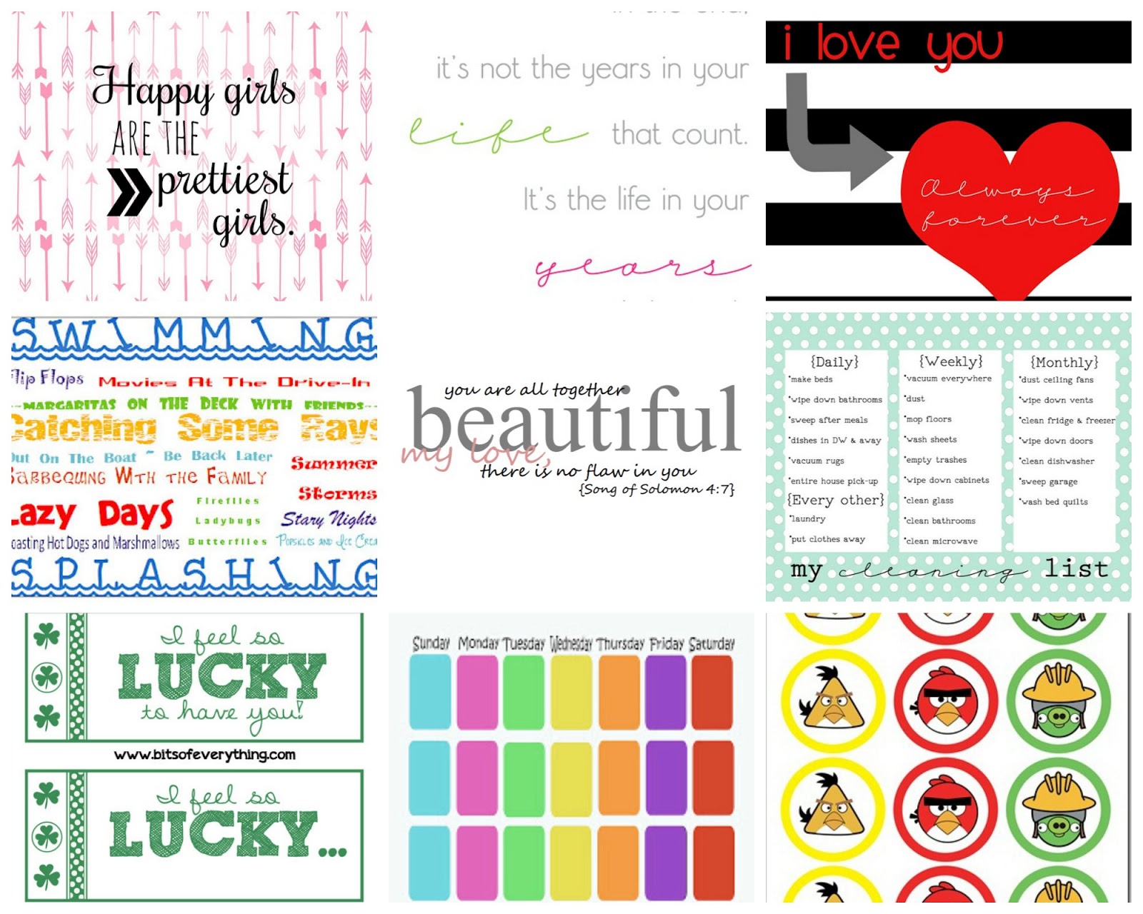 45 FREE PRINTABLES - plus my favorite printer from Staples! - Love and ...