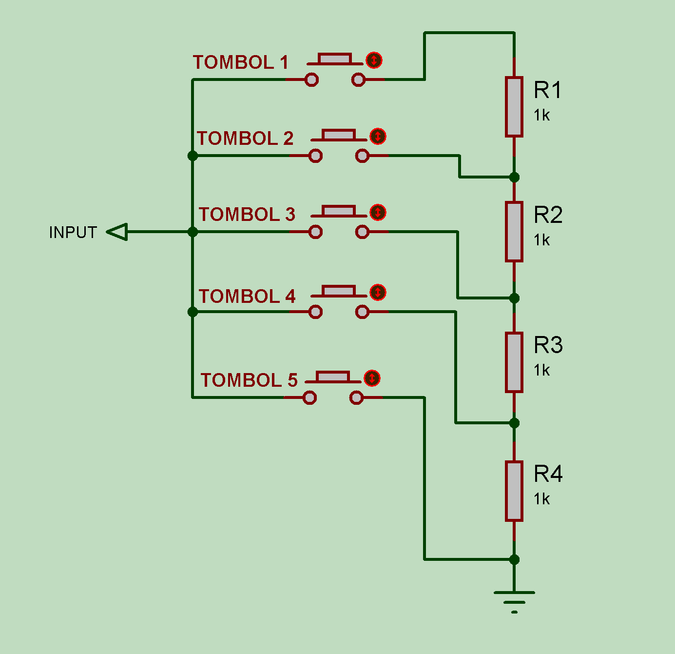 LES ELEKTRONIKA: CARA SATU PIN INPUT UNTUK TOMBOL LEBIH DARI SATU