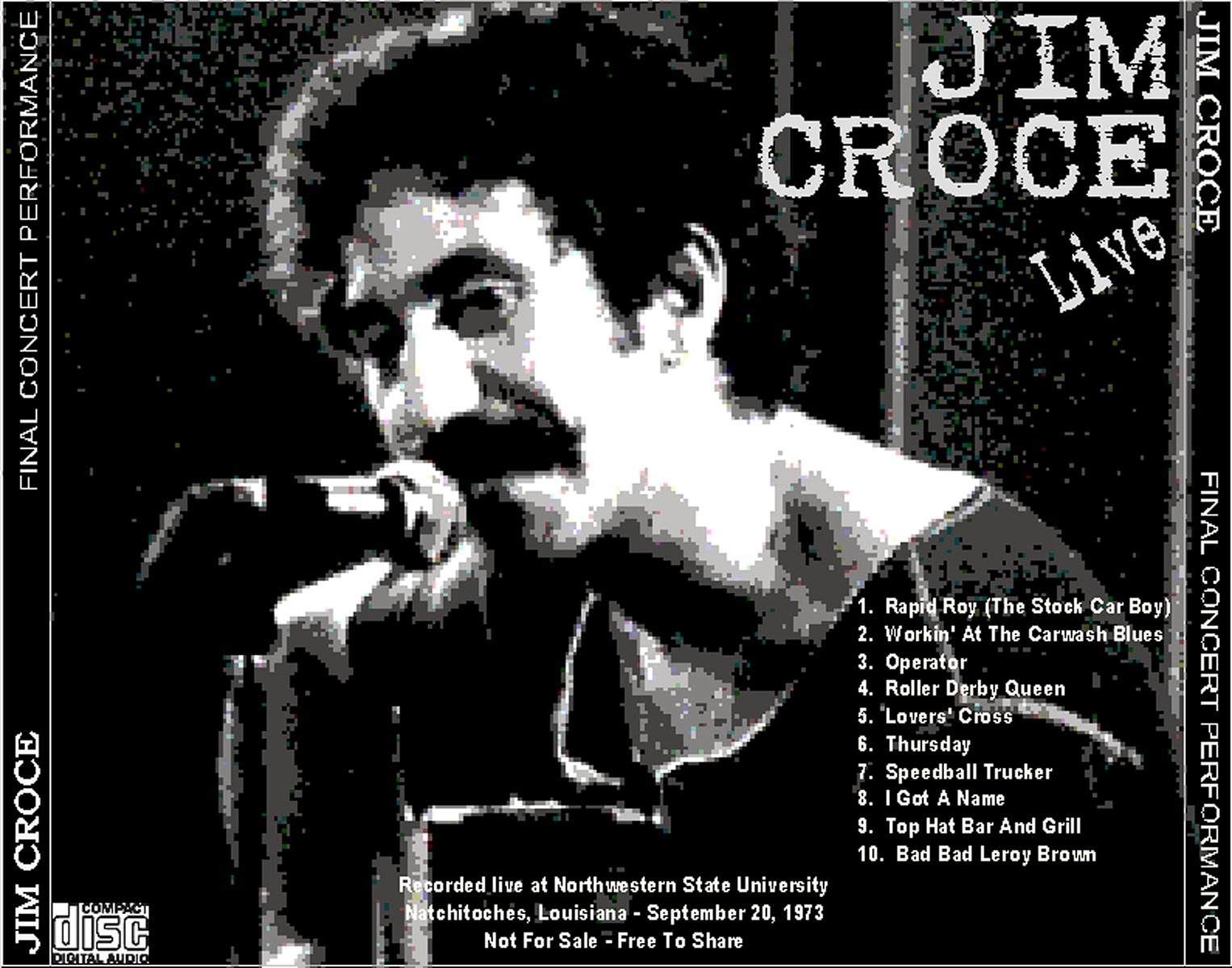 T.U.B.E.: Jim Croce - 1973-09-20 - Natchitoches, LA (AUD/FLAC)