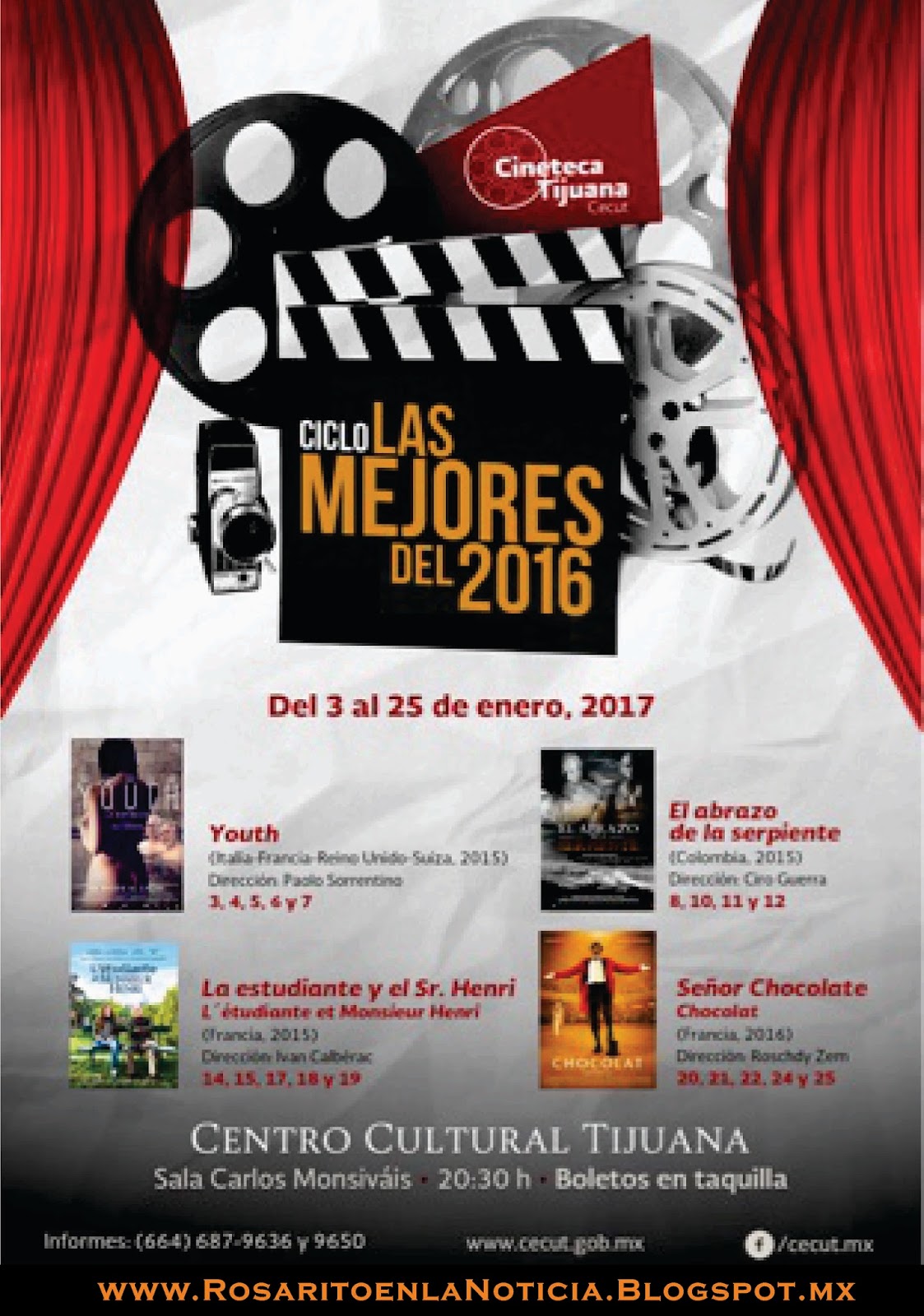 RTNoticias: Cineteca Tijuana del CECUT ofrecerá el Ciclo Las Mejores ...