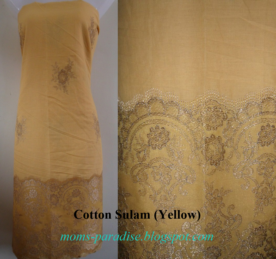 Mom's Paradise: KAIN EKSKLUSIF - COTTON SULAM
