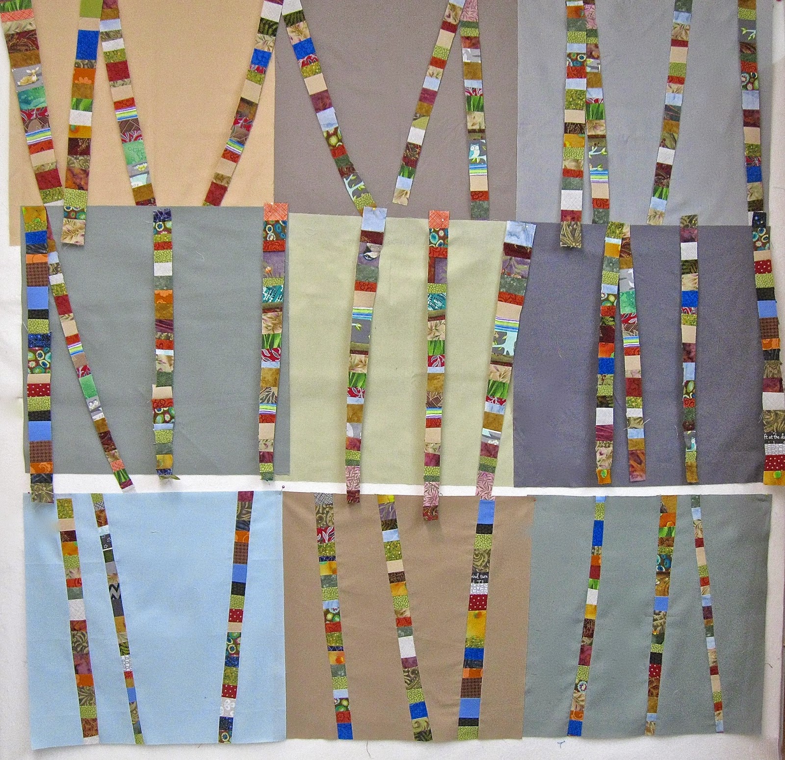 CRAZY BY DESIGN: Birch Trees Quilt Finished
