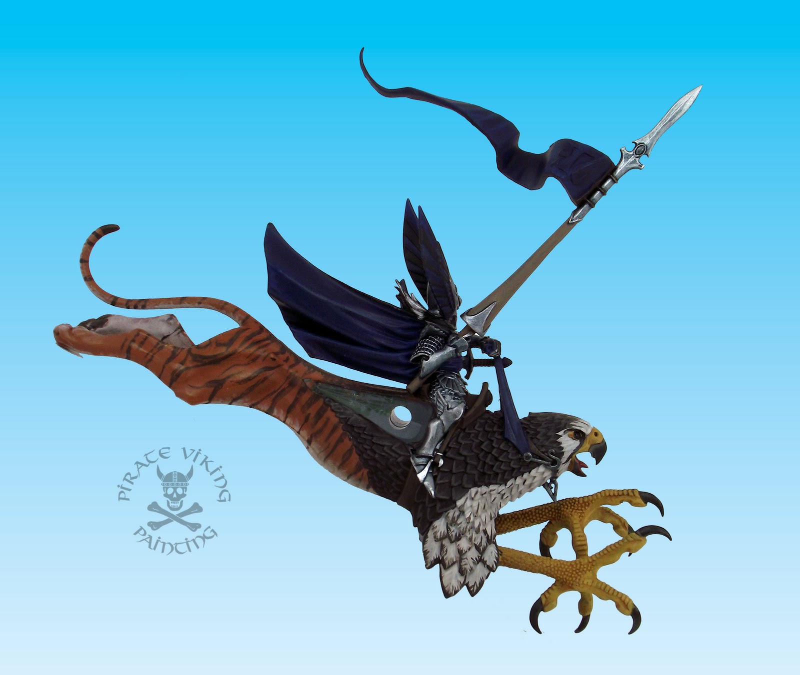 Pirate Viking Painting: Work in Progress: High Elf Griffon Rider