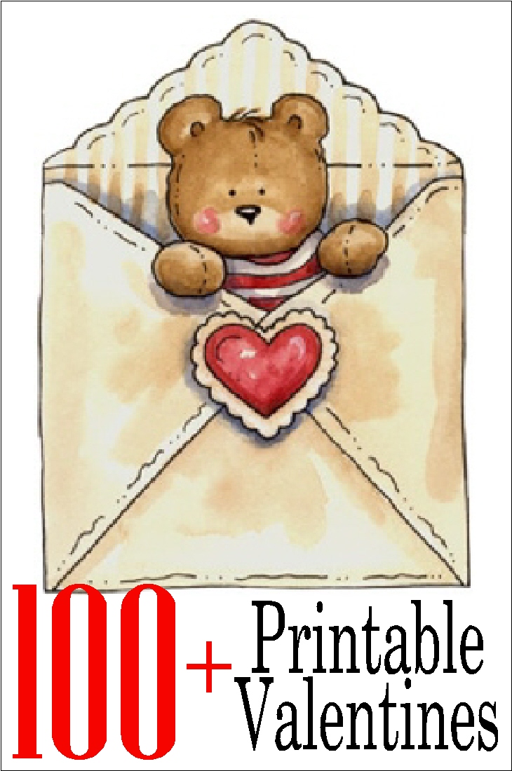 DIY Party Mom: 100 Printable Valentines for Your Little One to Hand Out