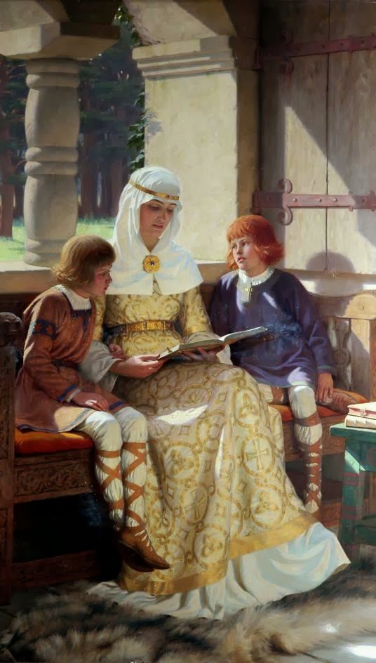Reading and Art: Edmund Blair Leighton
