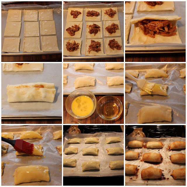Honey Glazed BBQ Chicken Puffs Recipe ~ Dana Renee {Style}