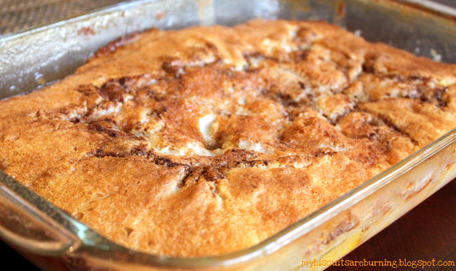 My Biscuits Are Burning Easy Peach Cobbler