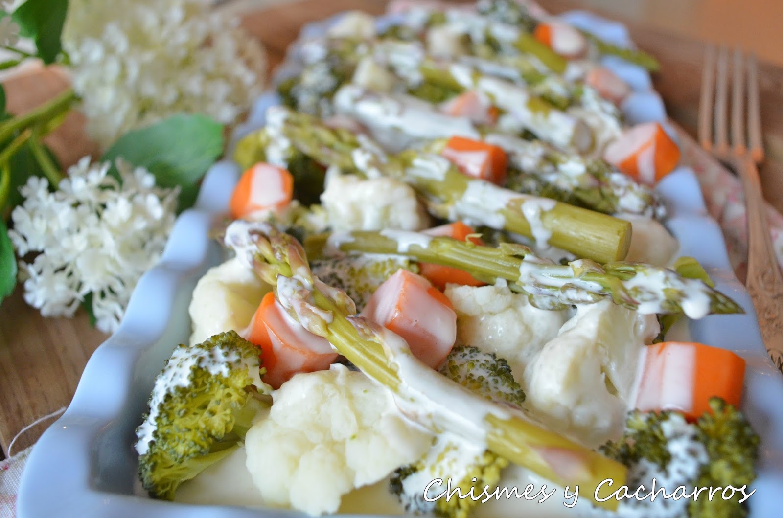Verduras con Crema de Queso - Chismes y Cacharros