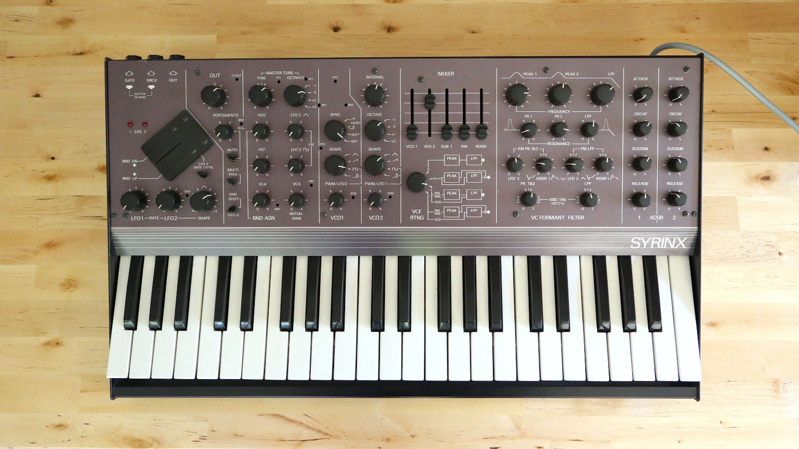 MATRIXSYNTH: Synton Syrinx SN 1 Rare Purple Vintage Synthesizer For ...