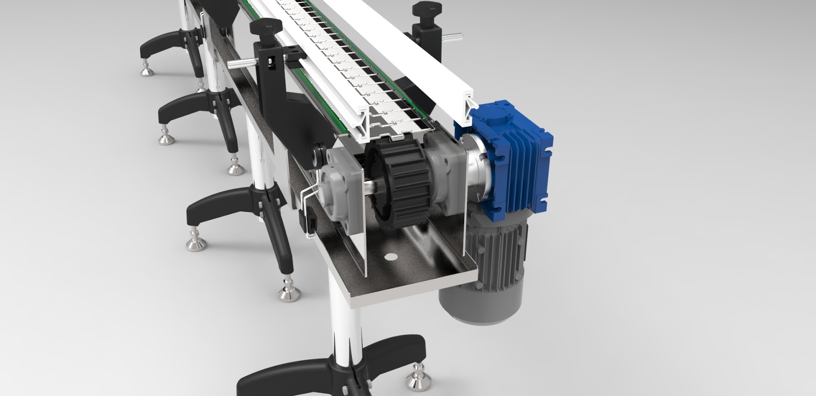 5005. STAINLESS TOP CHAIN CONVEYOR download free 3D cad models