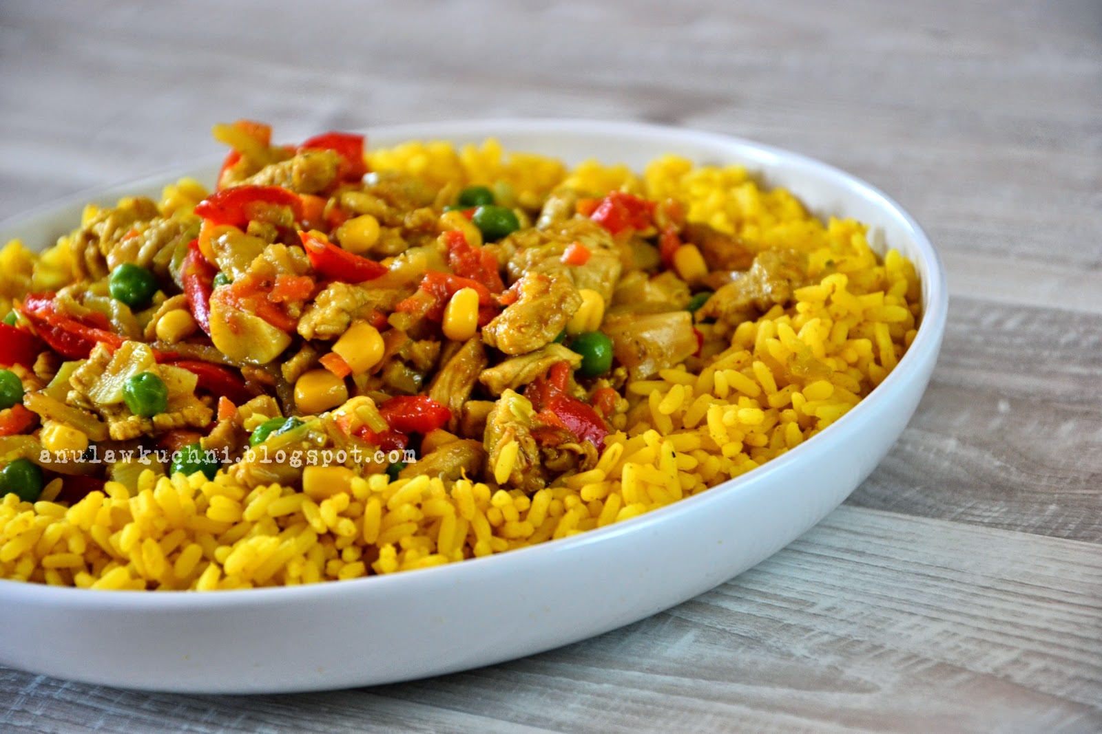 Anula w kuchni: Ryż curry z kurczakiem i warzywami