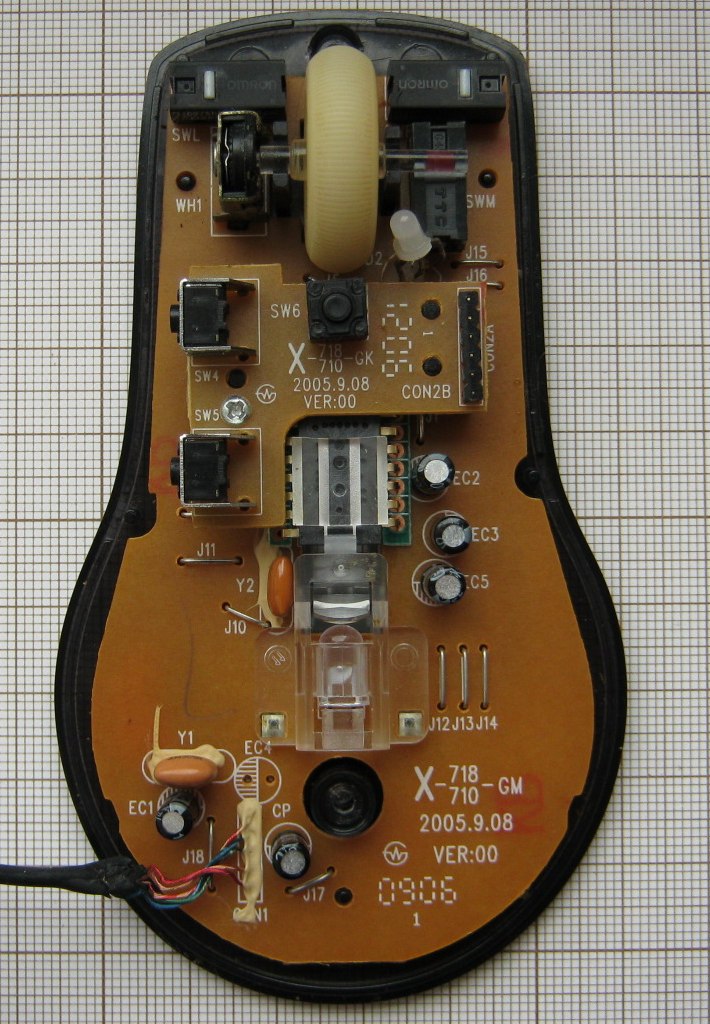 Common Emitter: Teardown & review: A4Tech X-710 mouse