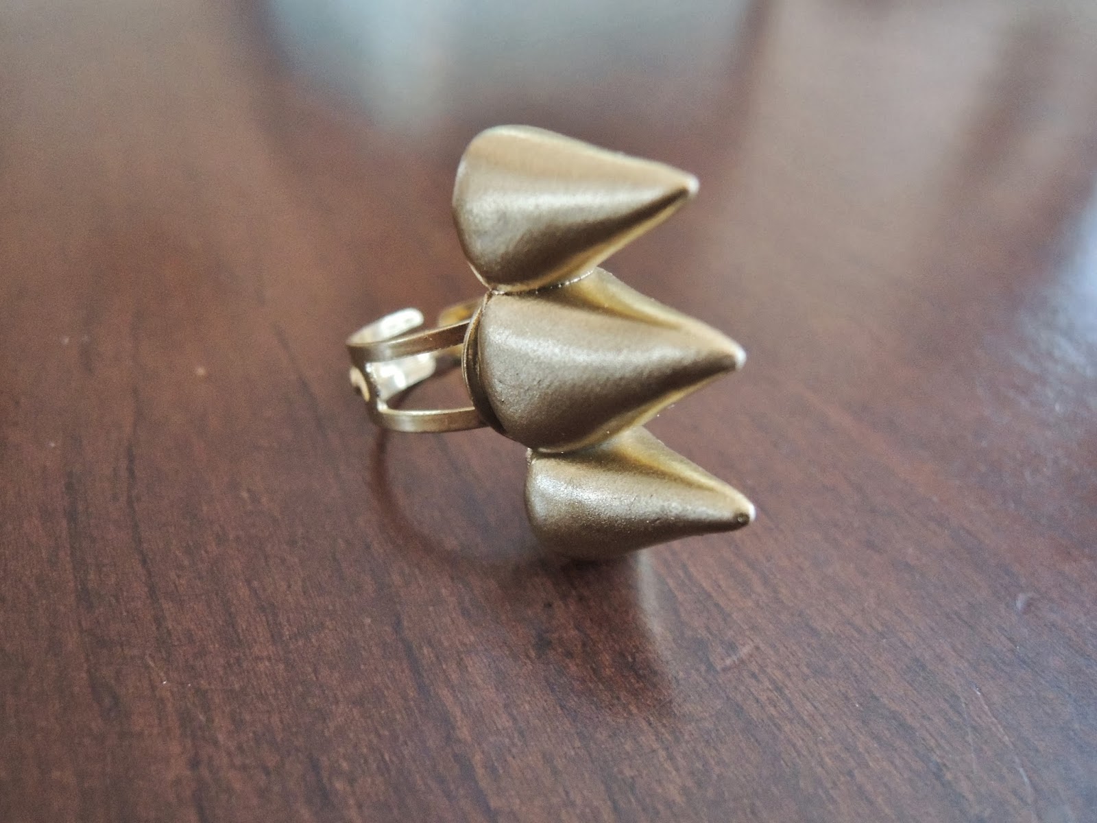 Holly Goes Lightly: DIY Spiked Ring