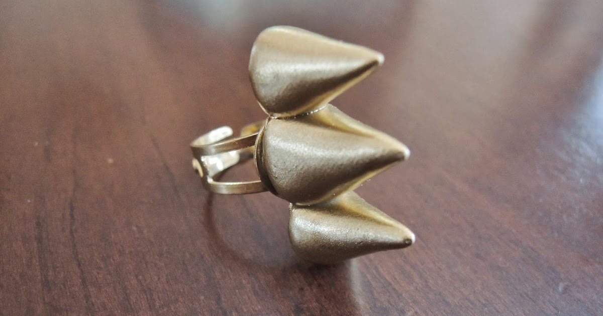 Holly Goes Lightly: DIY Spiked Ring