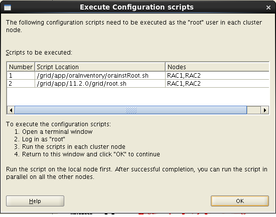 My Oracle What Does Rootsh Perform On Rac Cluster Installation