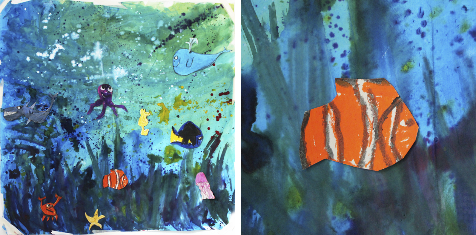 Mamà recicla: Pintant el fons del mar / Pintando el fondo del mar ...