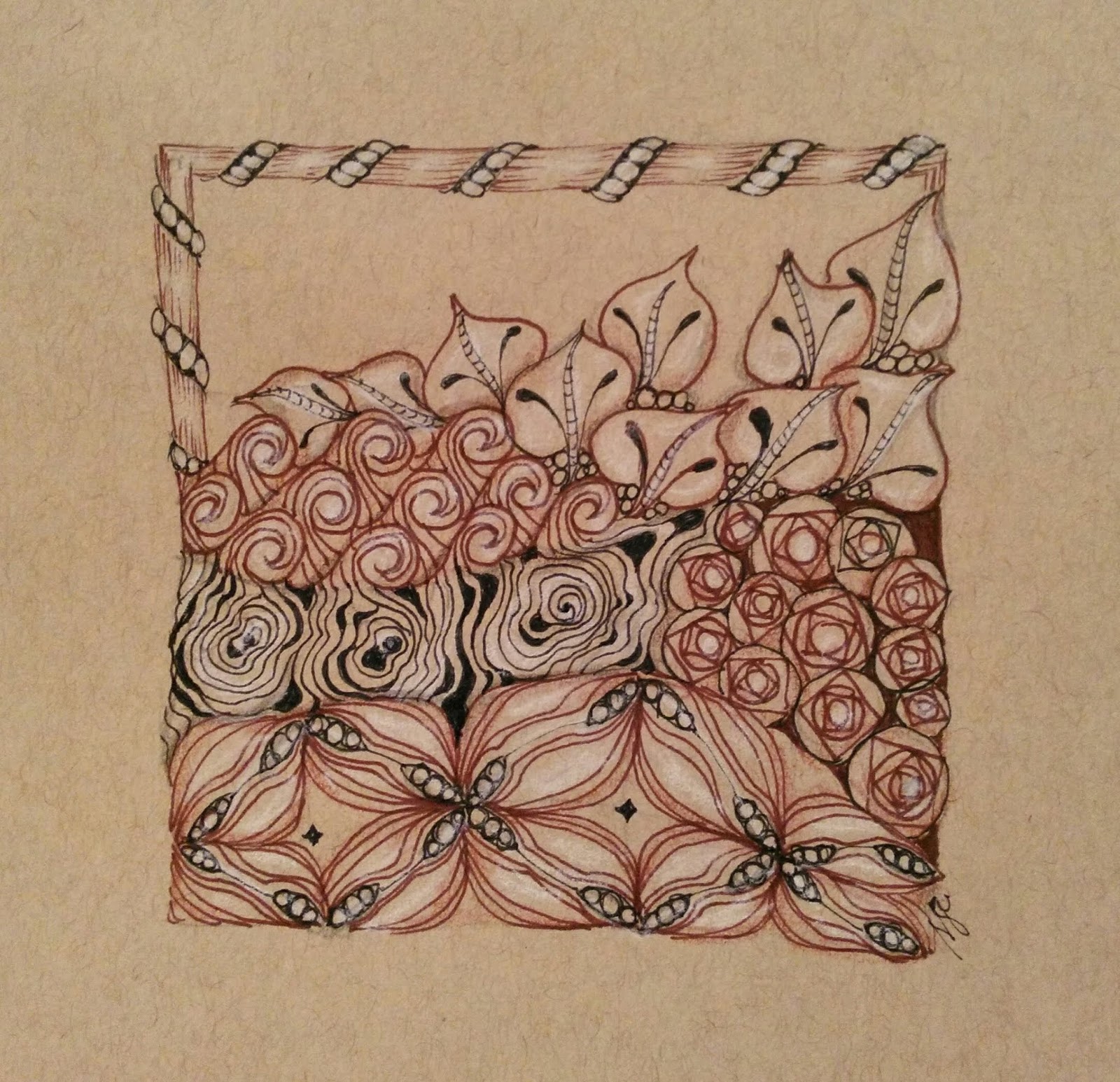 Tickled To Tangle: "It's a String Thing" #276 Tiles