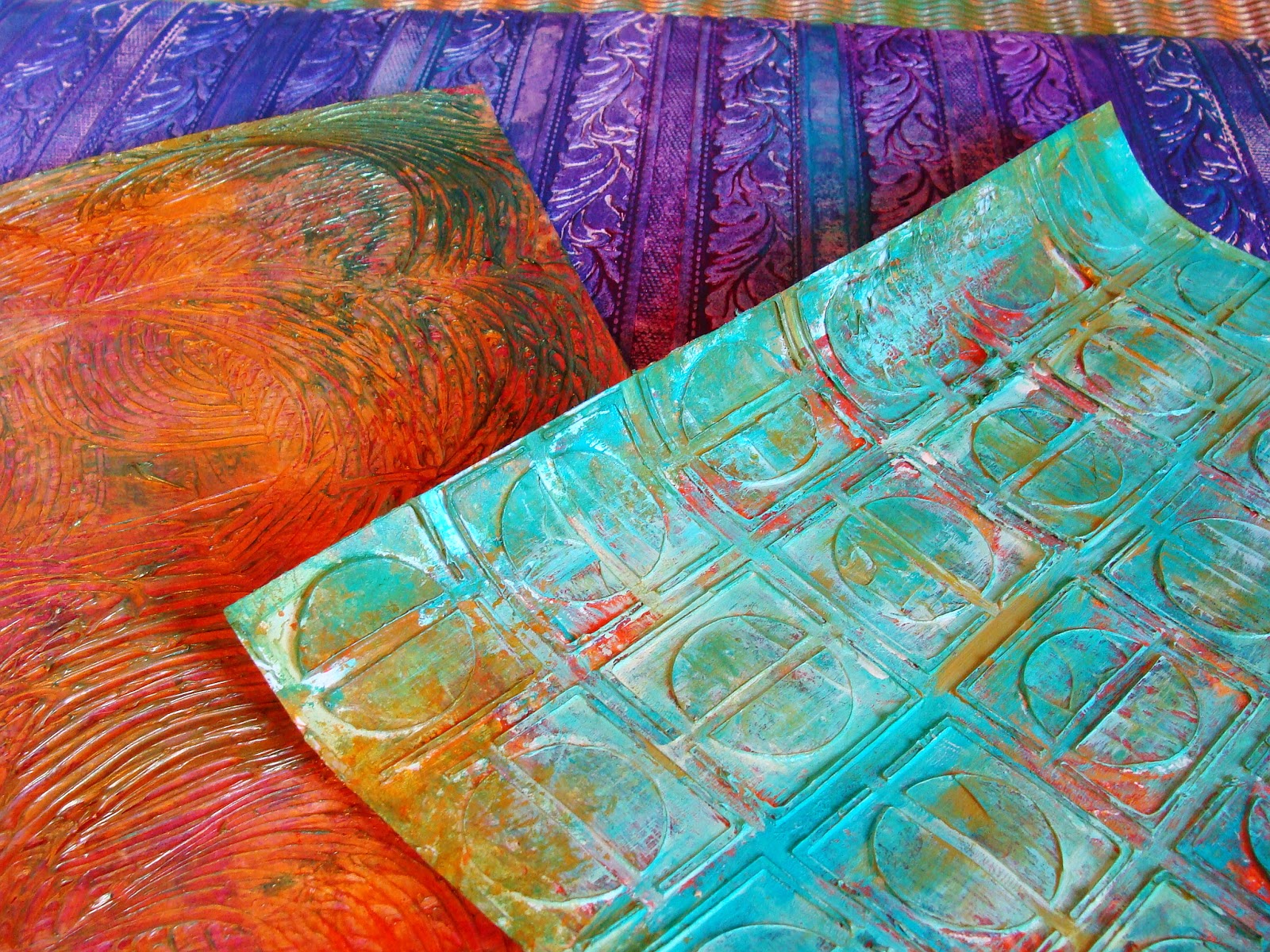 My Art Journal: New Painted Papers=New Art