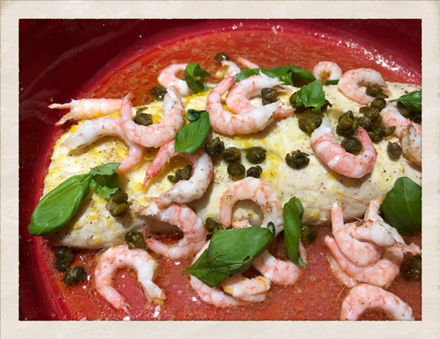 Malin's Diner: CITRONBAKAD KUMMELFILÉ MED FRITERAD KAPRIS, BASILIKA OCH ...